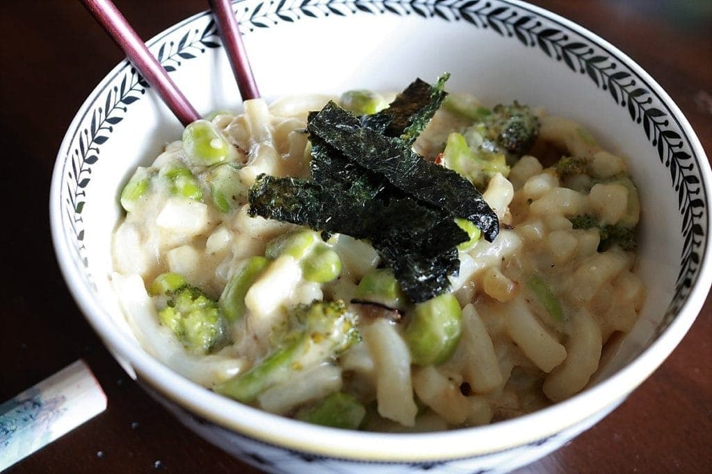 Mac and Cheese with White Cheddar (Asian-Style) - Two Kooks In The Kitchen&