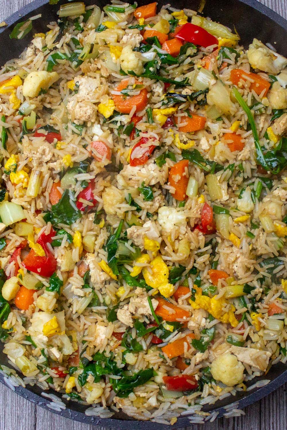 Chinese Egg Fried Rice With Vegetables - Two Kooks In The Kitchen&